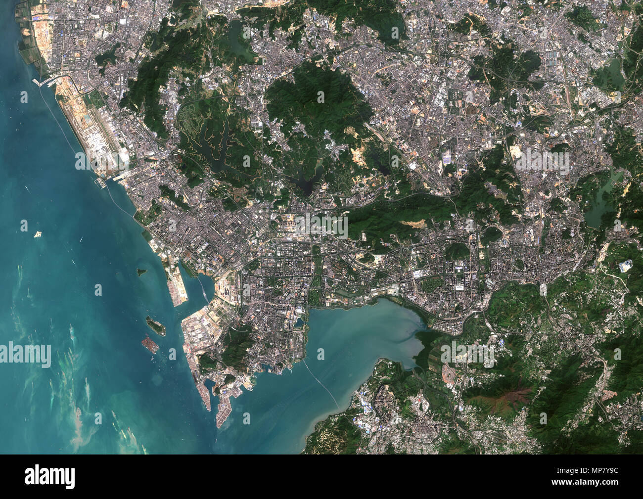Shenzhen china city aerial view hi-res stock photography and images - Alamy