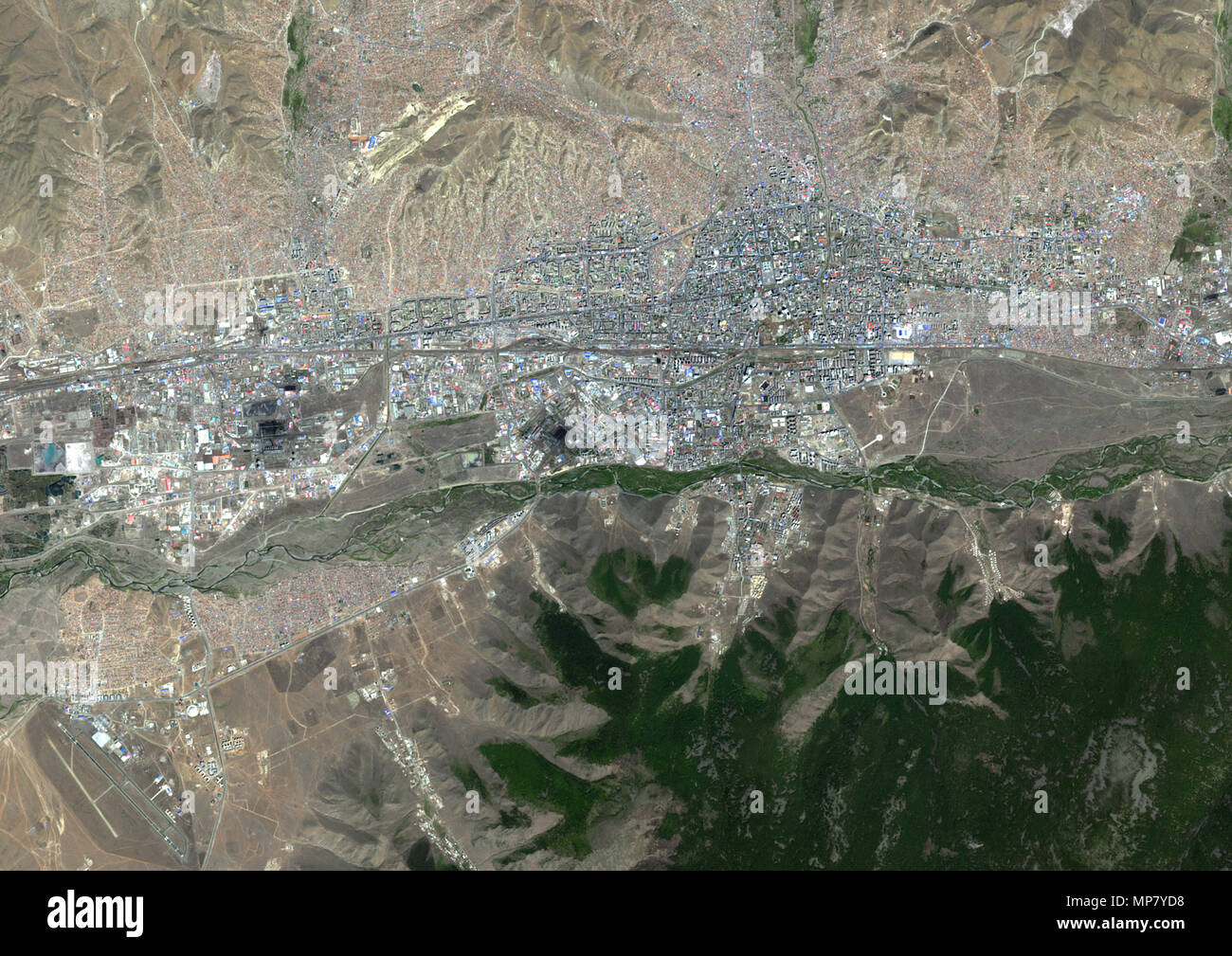 Mongolia satellite image hi-res stock photography and images - Alamy