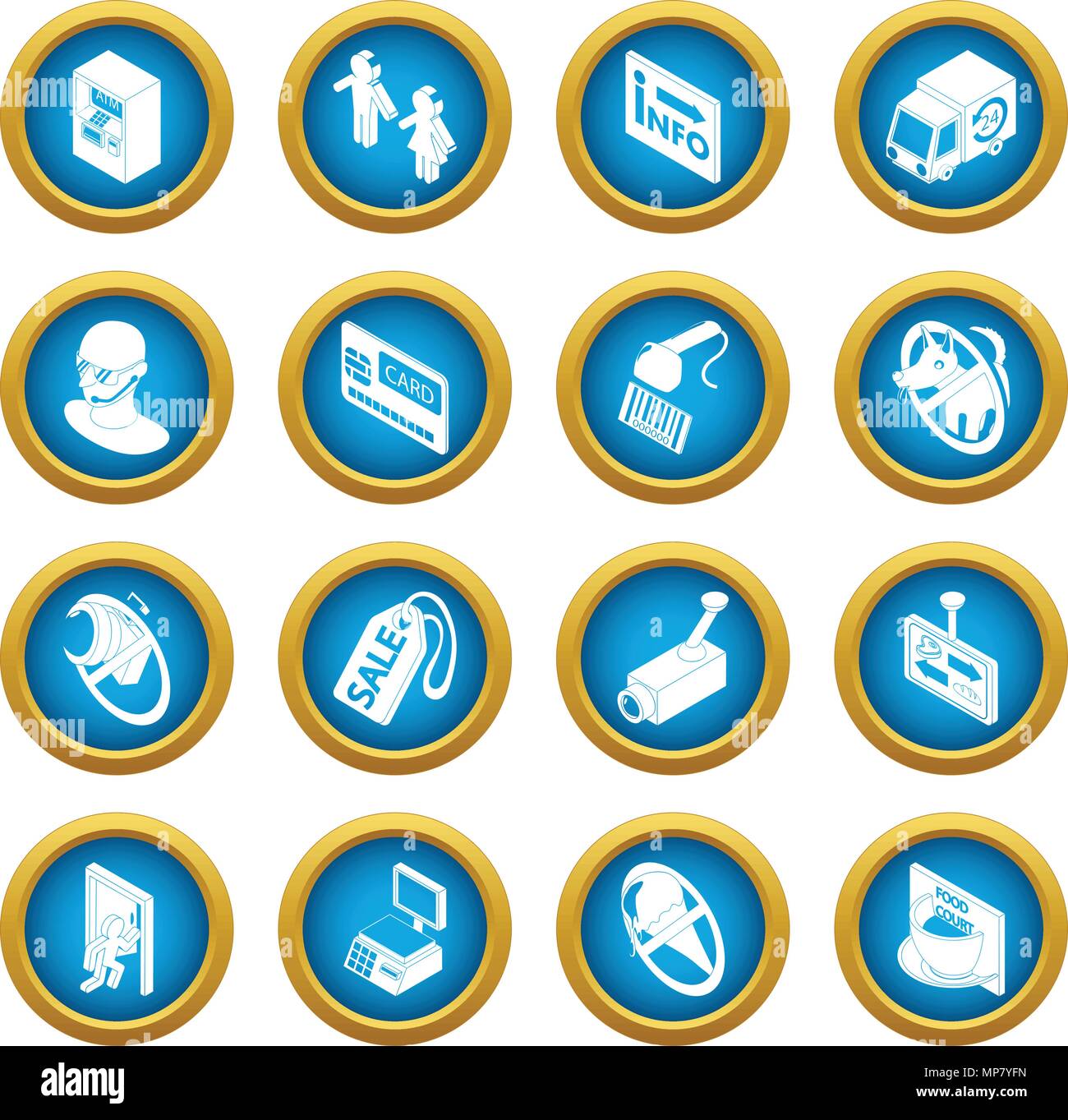 Shop navigation foods icons set, simple style Stock Vector Image & Art ...