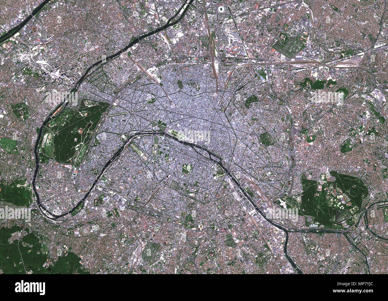 Satellite View Paris High Resolution Stock Photography and Images - Alamy