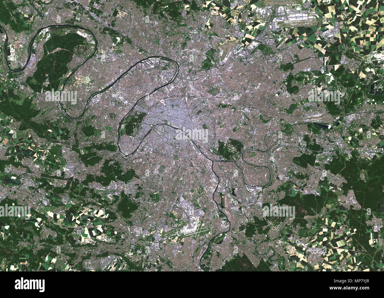 Satellite View Paris High Resolution Stock Photography and Images - Alamy