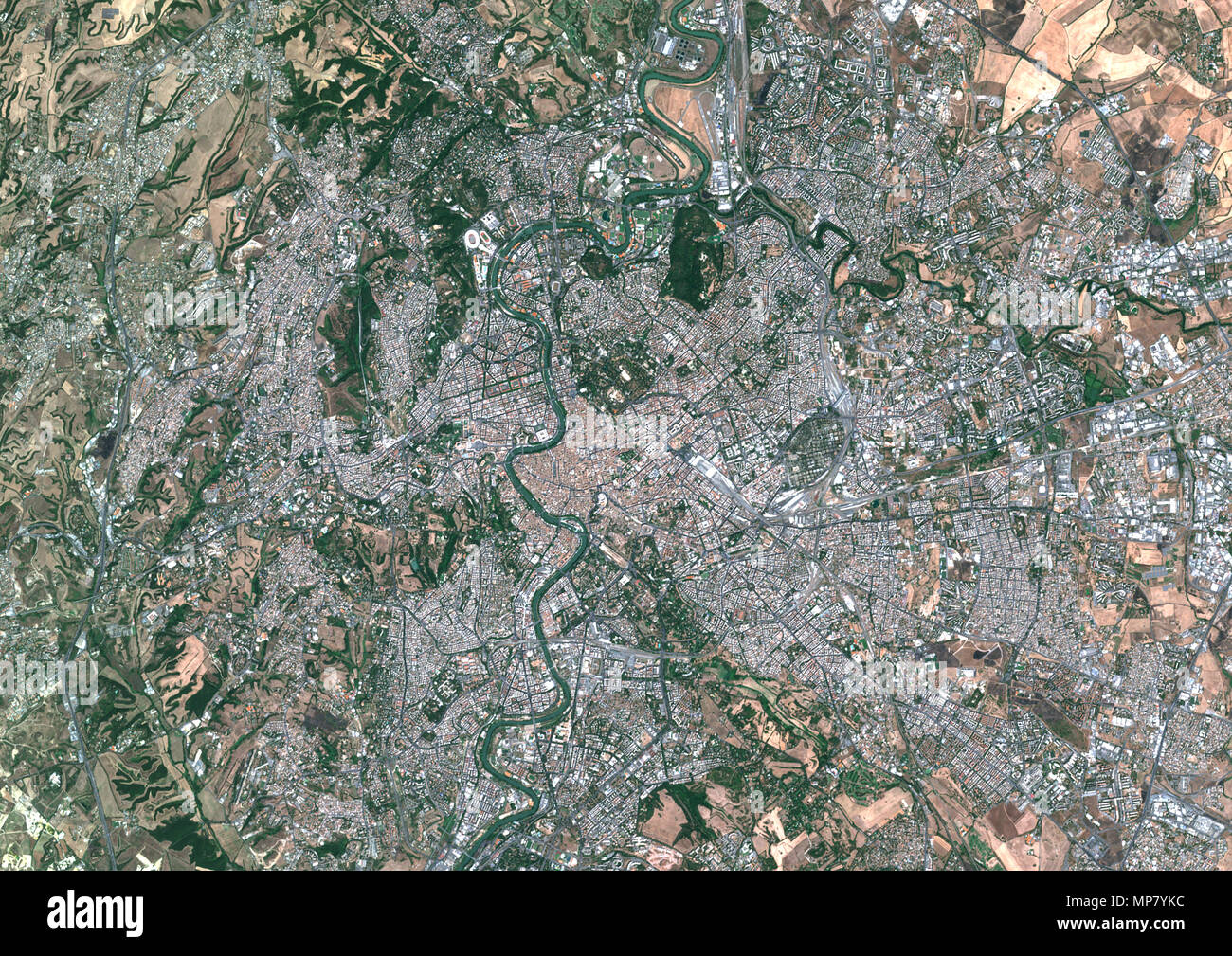 Satellite image of rome hi-res stock photography and images - Alamy