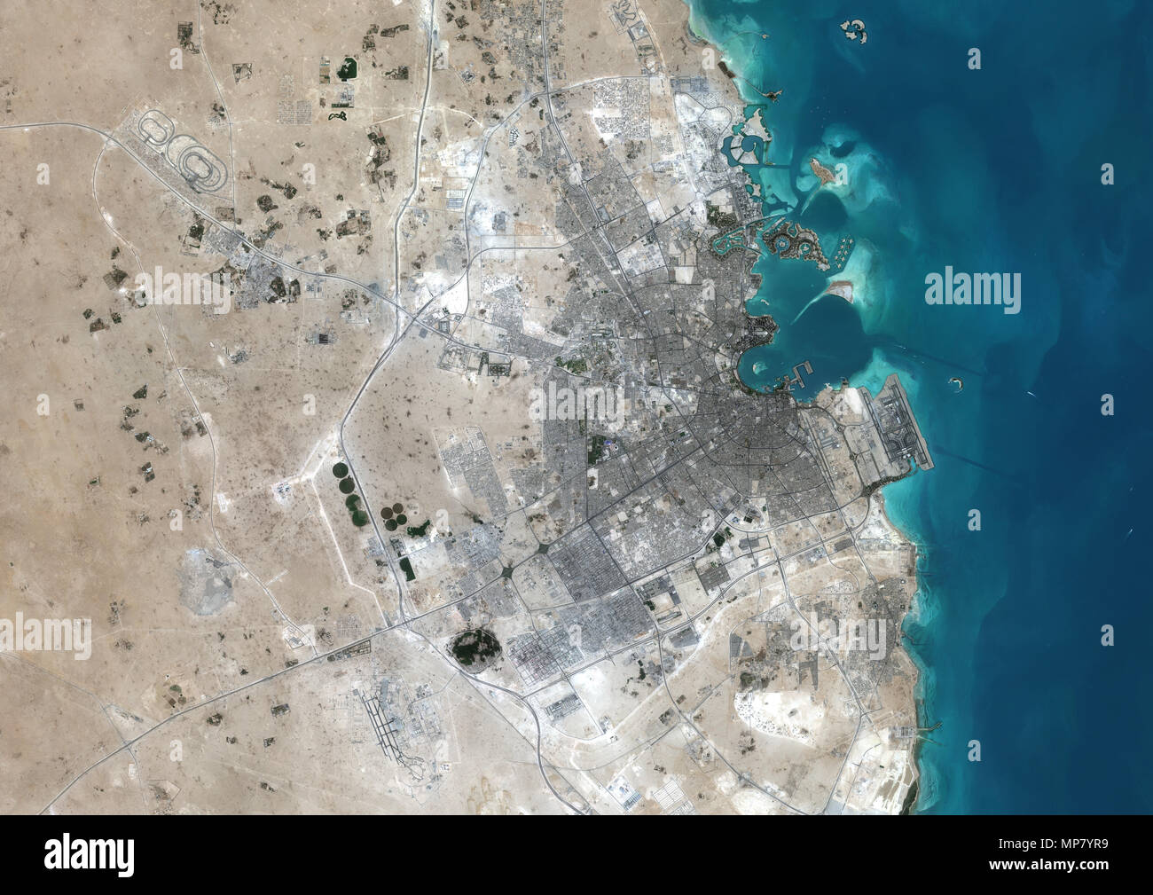 Aerial of doha hi-res stock photography and images - Alamy