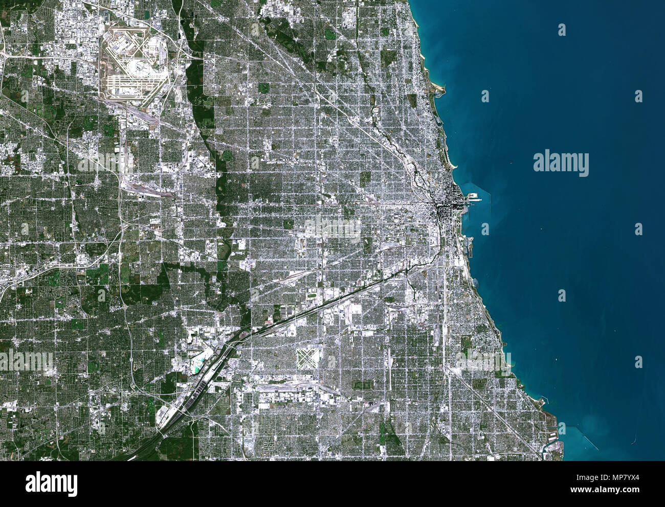 Satellite view great lakes usa hi-res stock photography and images - Alamy