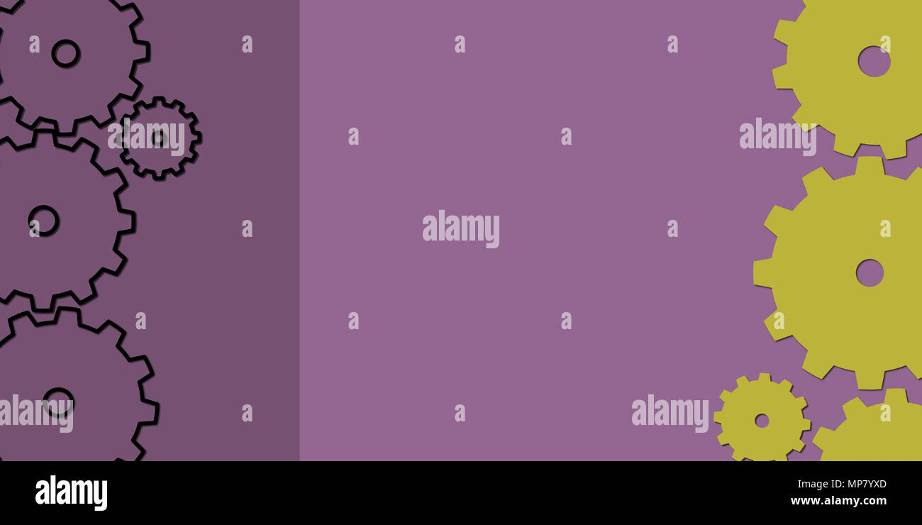 simple cogs and gears illustration backdrop - mechanism and teamwork ...