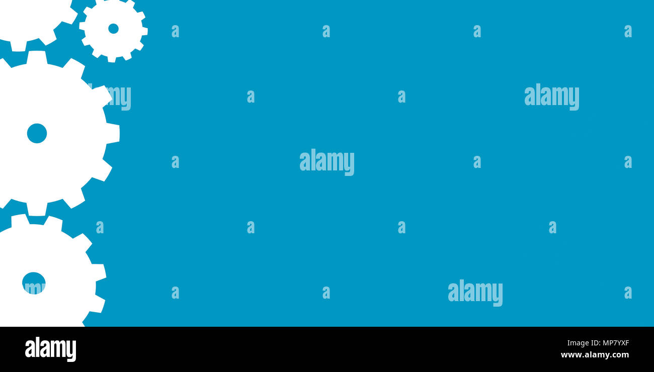 simple cogs and gears illustration backdrop - mechanism and teamwork ...