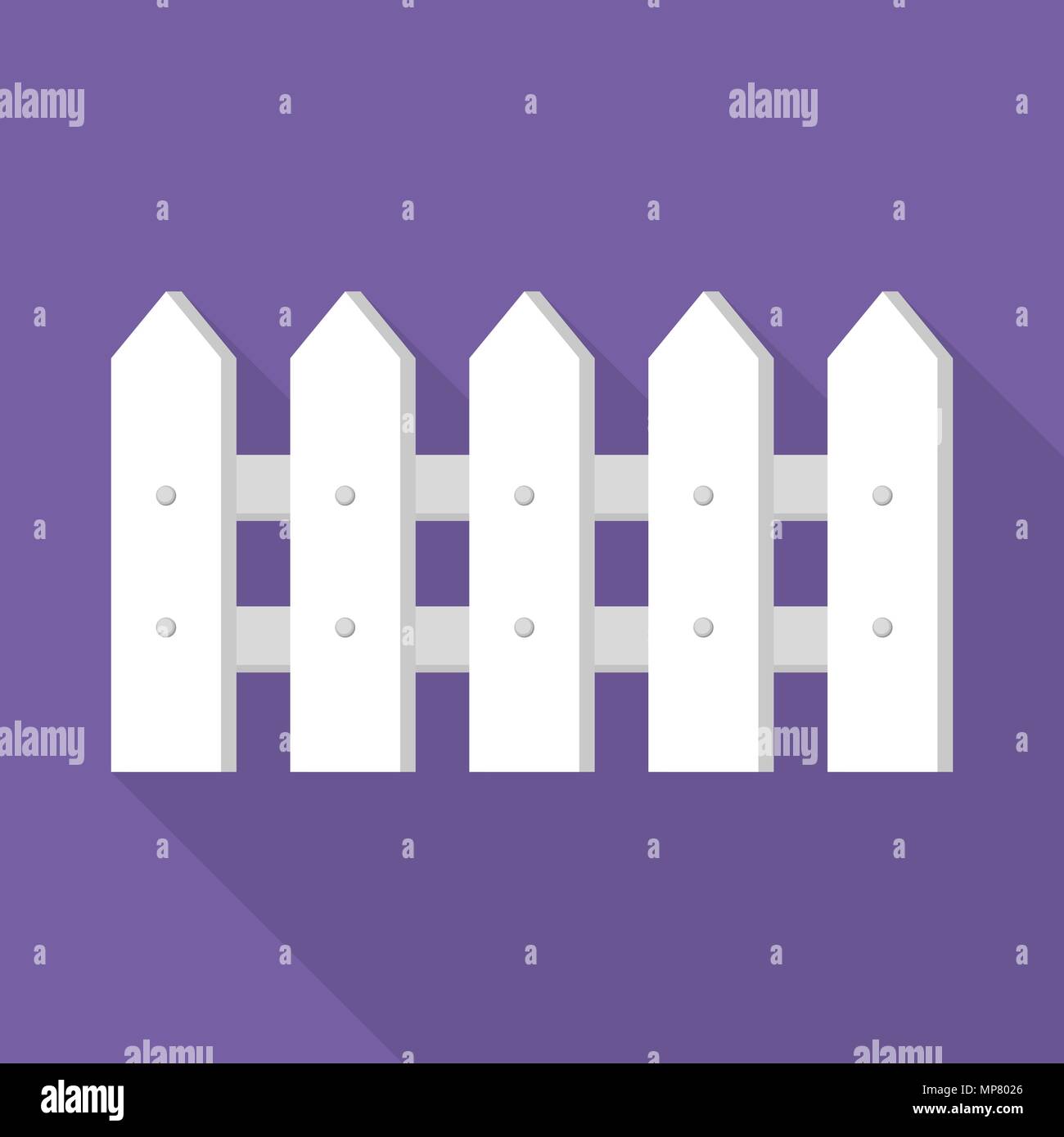 White wood barrier icon, flat style Stock Vector Image & Art - Alamy