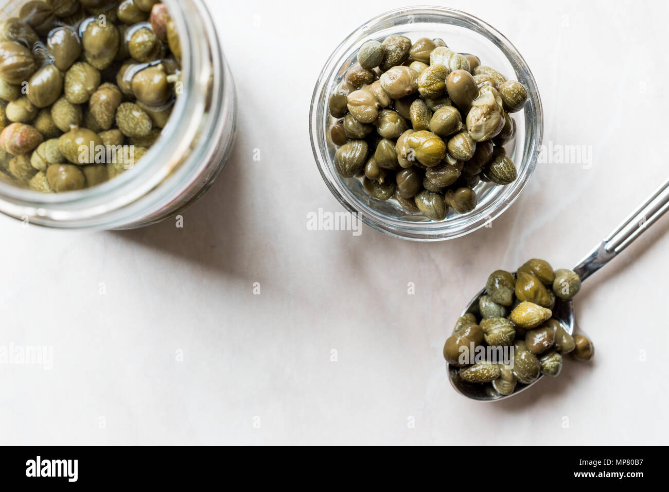 Organic raw pickled capers hi-res stock photography and images - Alamy