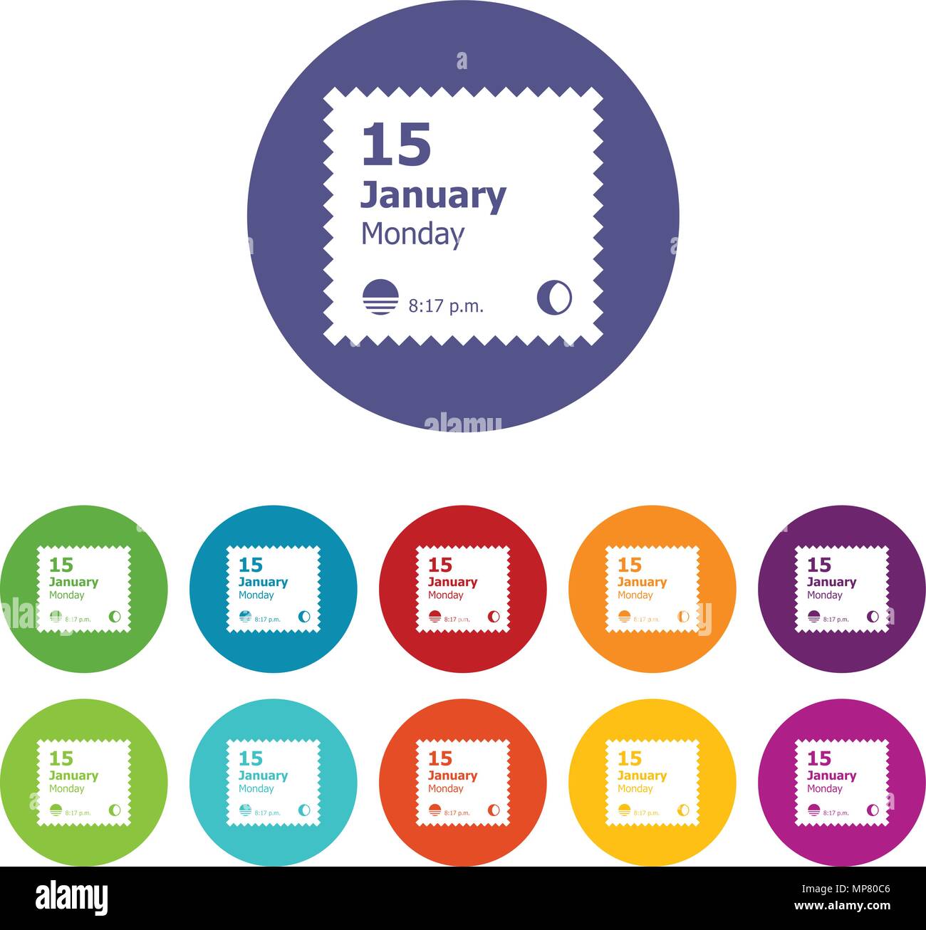 January calendar icon, simple style Stock Vector Image & Art - Alamy