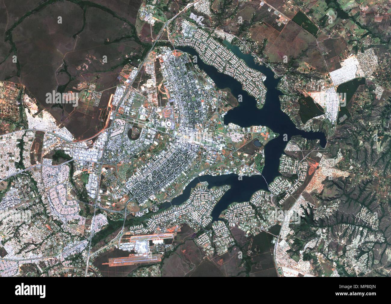 Brasilia brazil satellite view hi-res stock photography and images - Alamy
