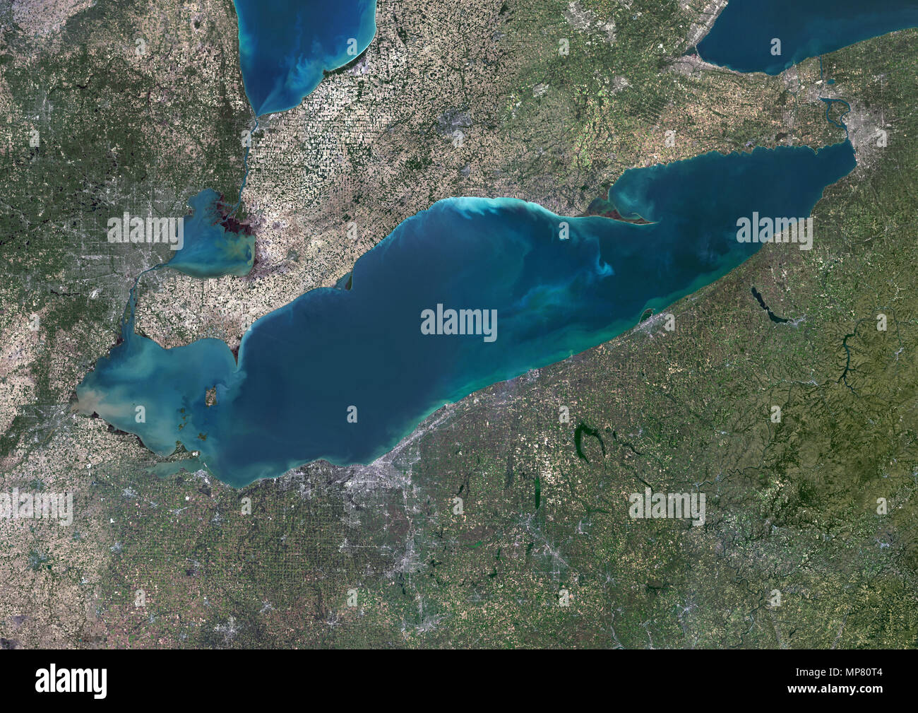 Satellite image of lake erie hi-res stock photography and images - Alamy
