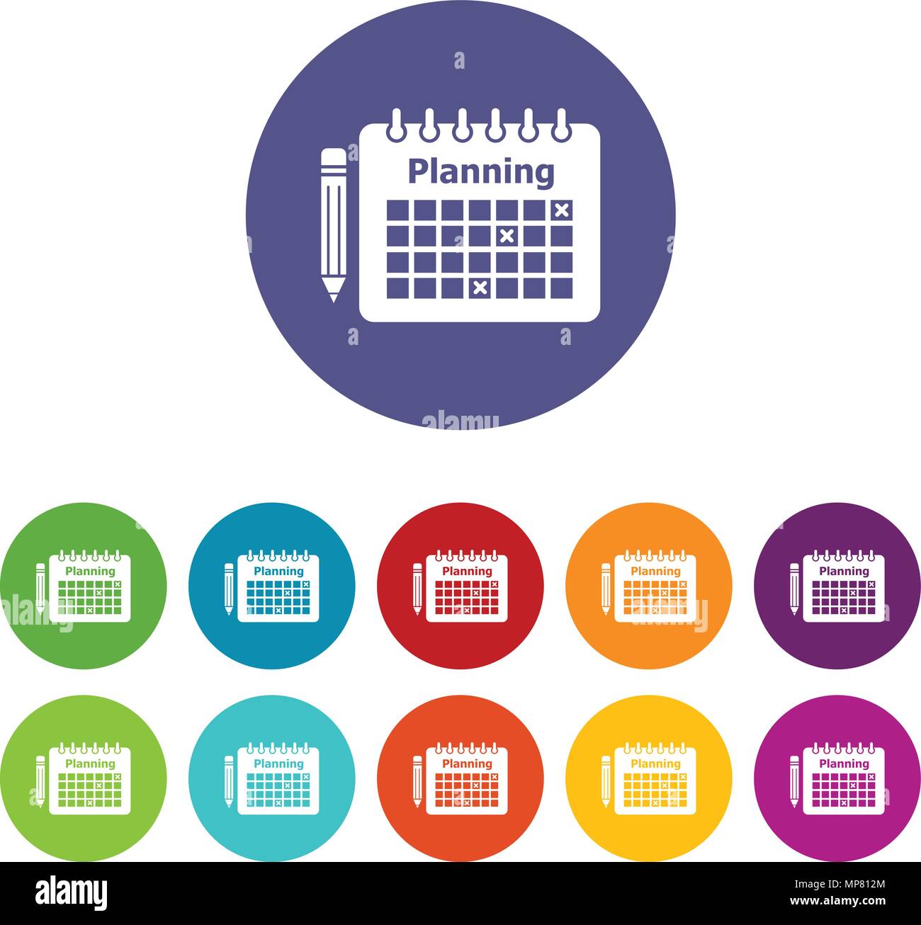 Planning icon, simple style Stock Vector Image & Art - Alamy