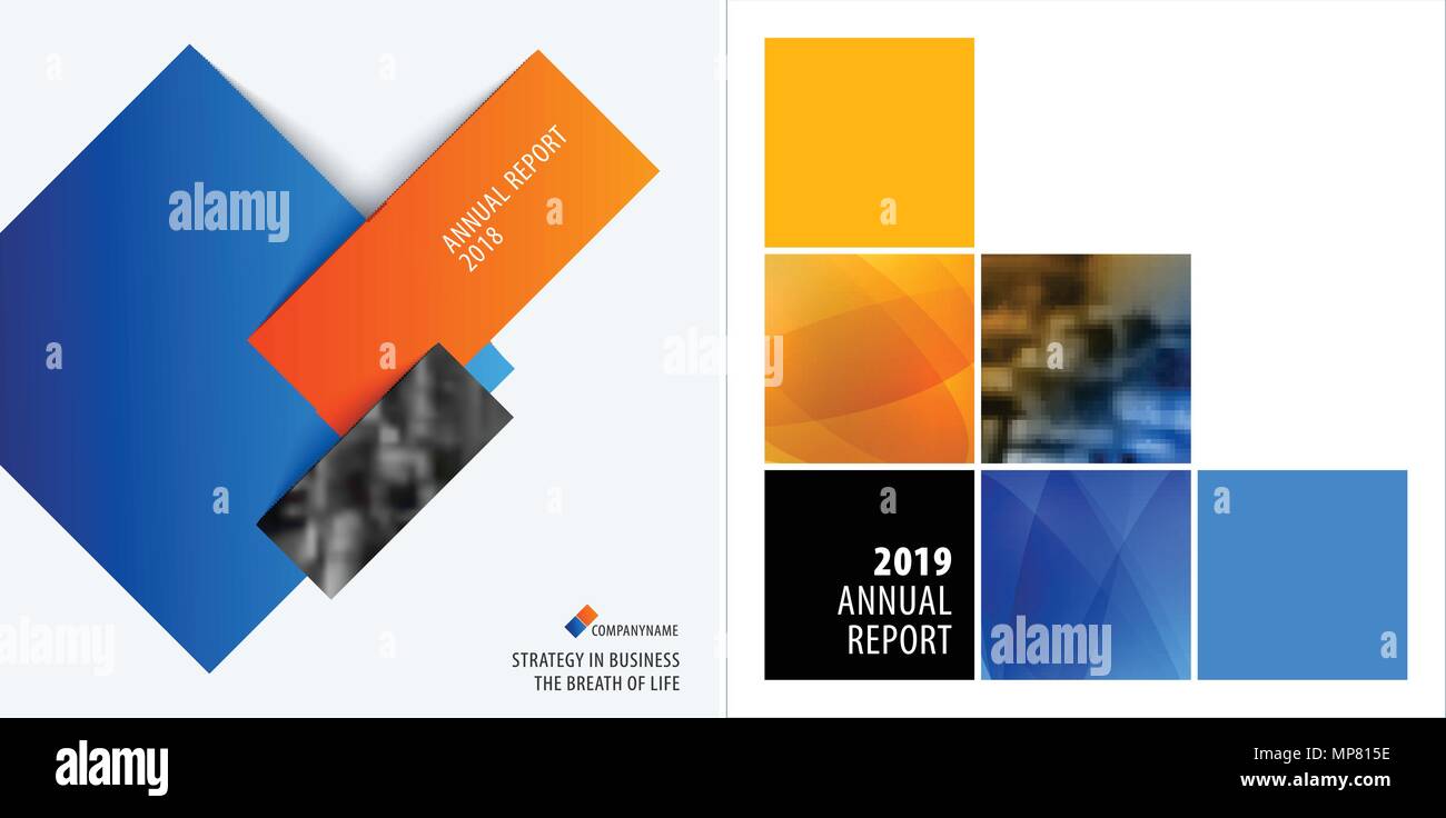 Set of modern design abstract templates. Creative business background ...