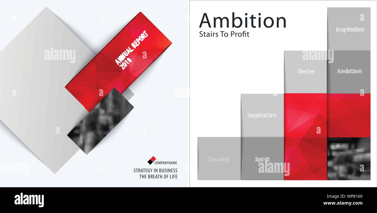 Set of modern design abstract templates. Creative business background ...