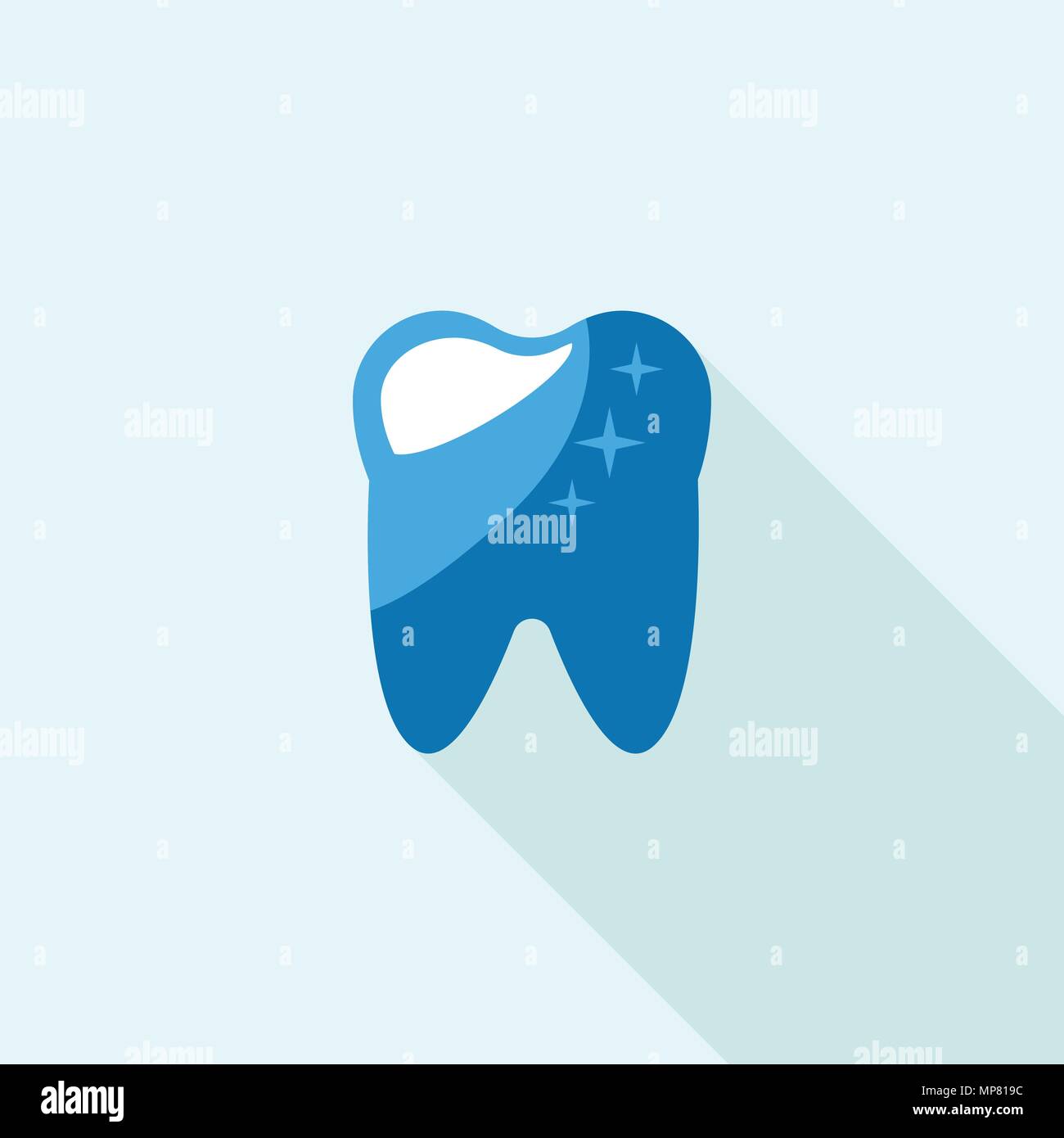 Healthy tooth logo icon, flat style Stock Vector Image & Art - Alamy