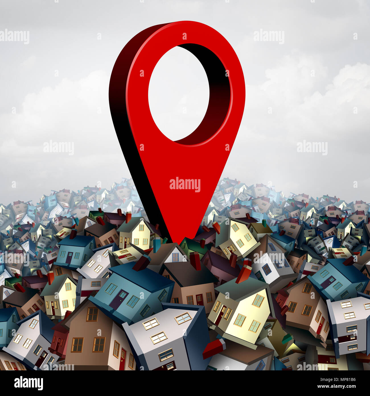 Finding housing illustration hi-res stock photography and images - Alamy