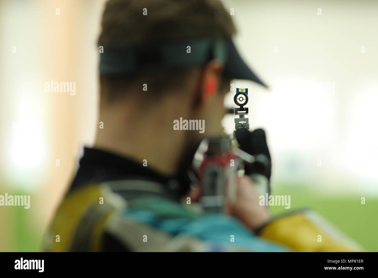 ISSF World Cup Men's 50m Rifle 3 Position's qualification event Are ...