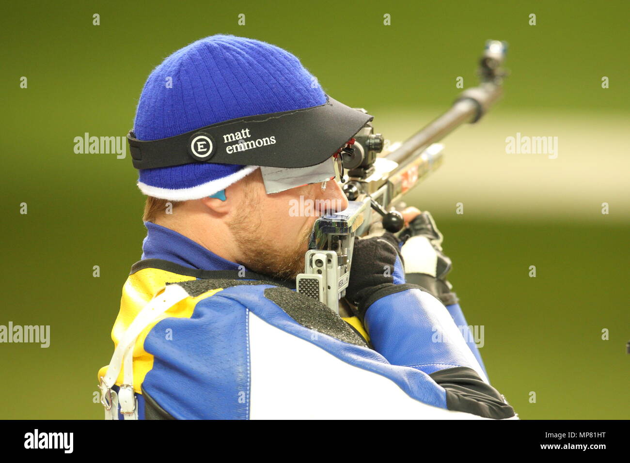 ISSF World Cup Men's 50m Rifle 3 Position's Final, Matthew Emmons of ...