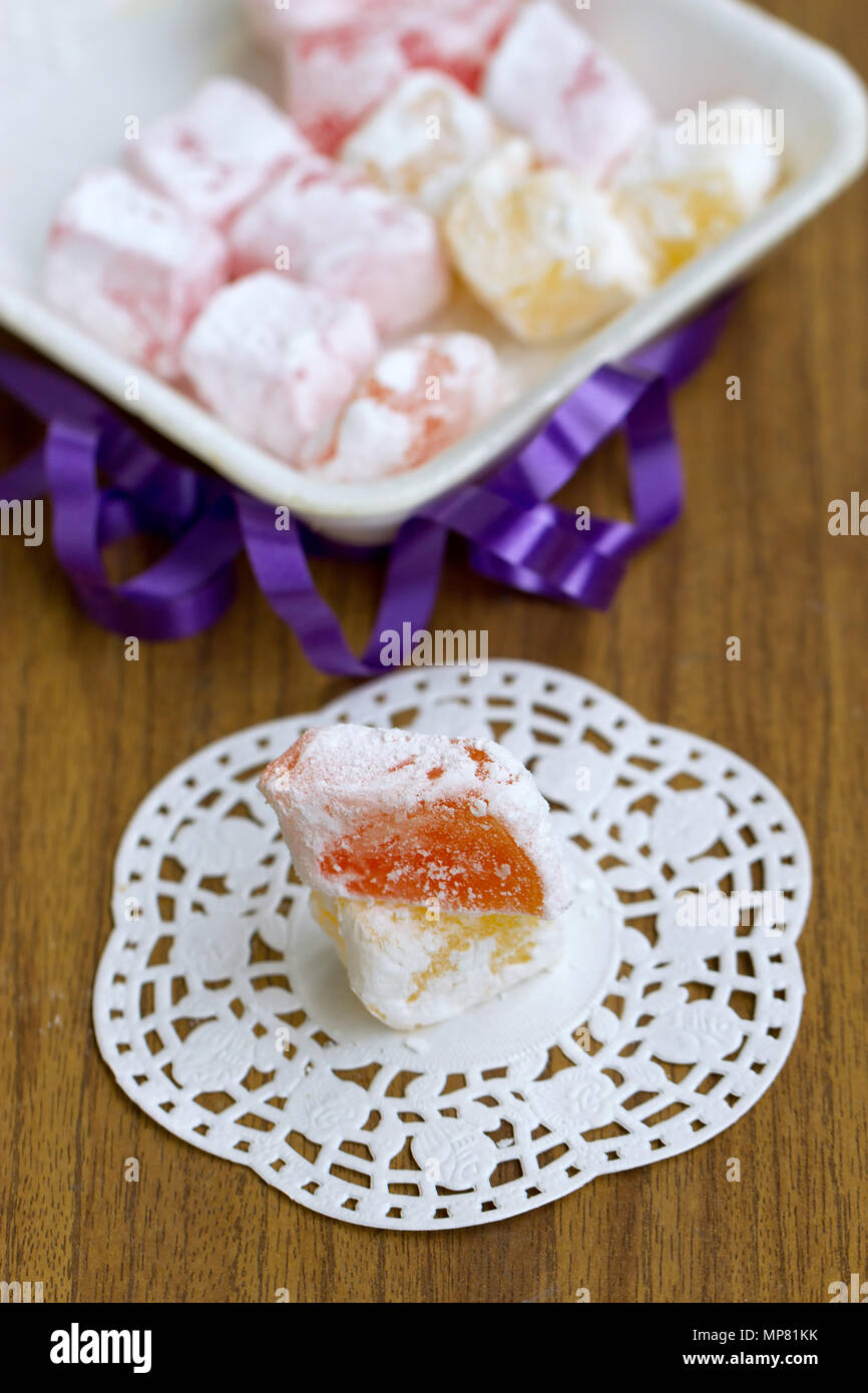 Traditional turkish delight pieces hi-res stock photography and images ...