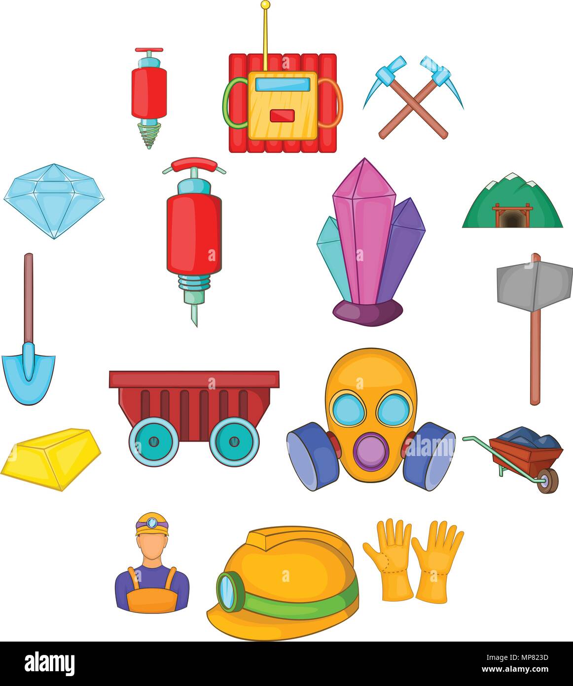 Diamond mining excavation Stock Vector Images - Alamy