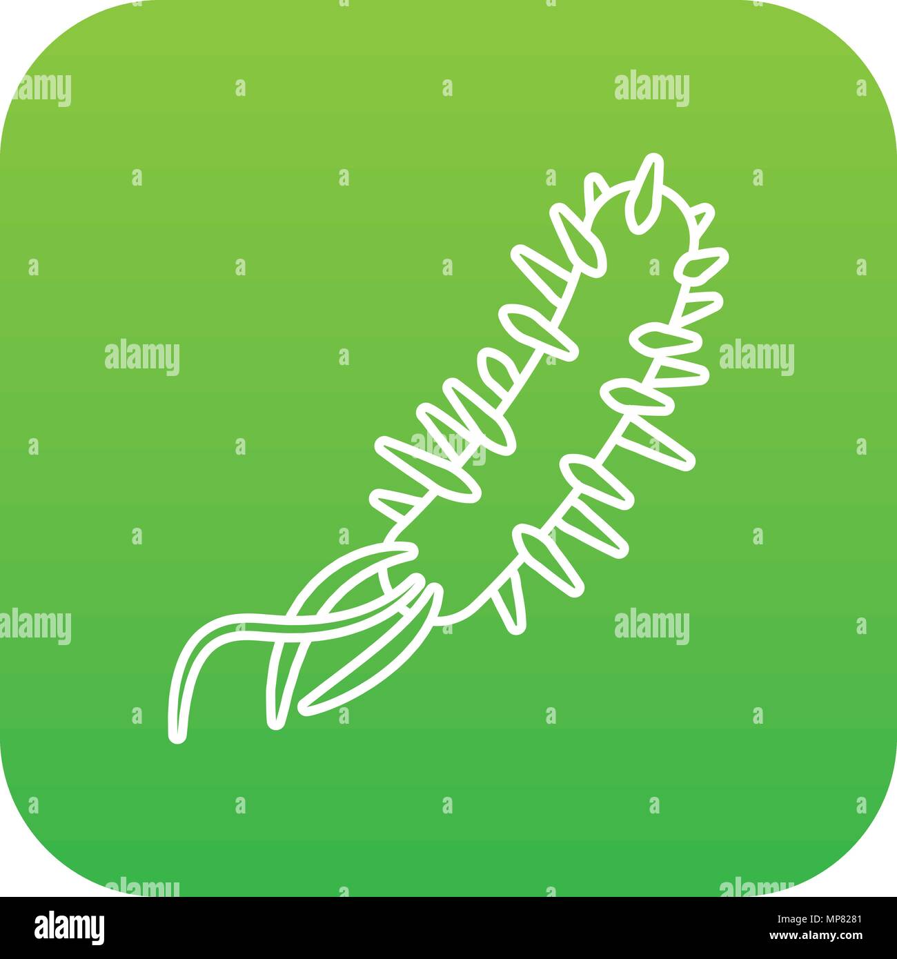 E coli bacteria icon green vector Stock Vector Image & Art - Alamy