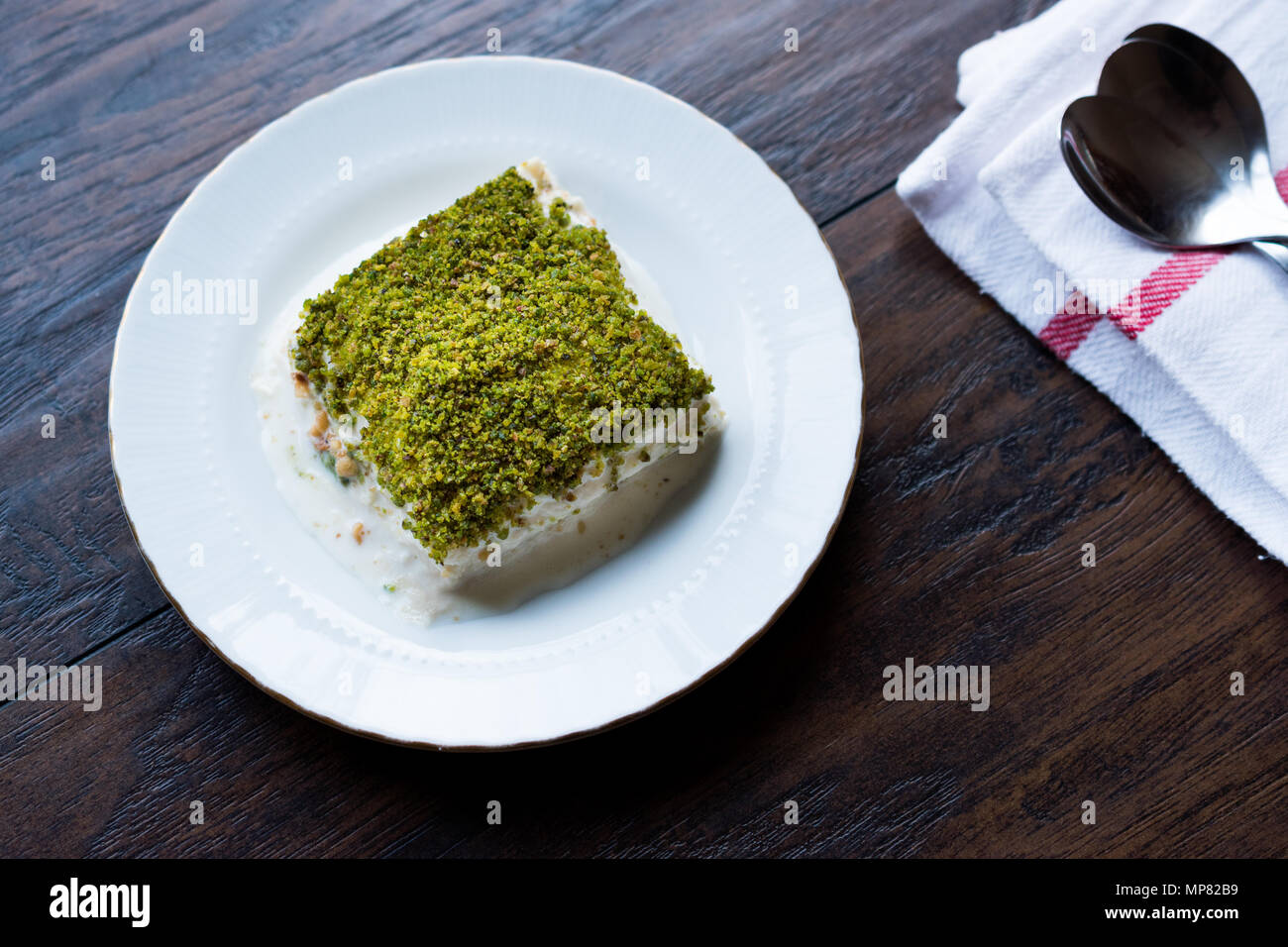 Turkish Milk Dessert Sutlava made with Gullac and Dairy Baklava Dough ...