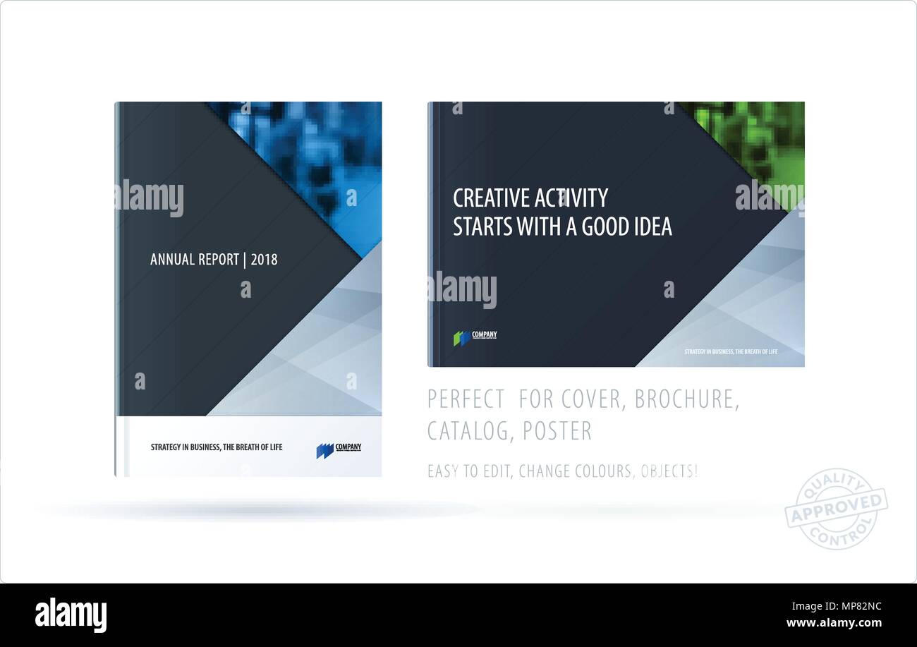Abstract double-page brochure material design style with colourful ...