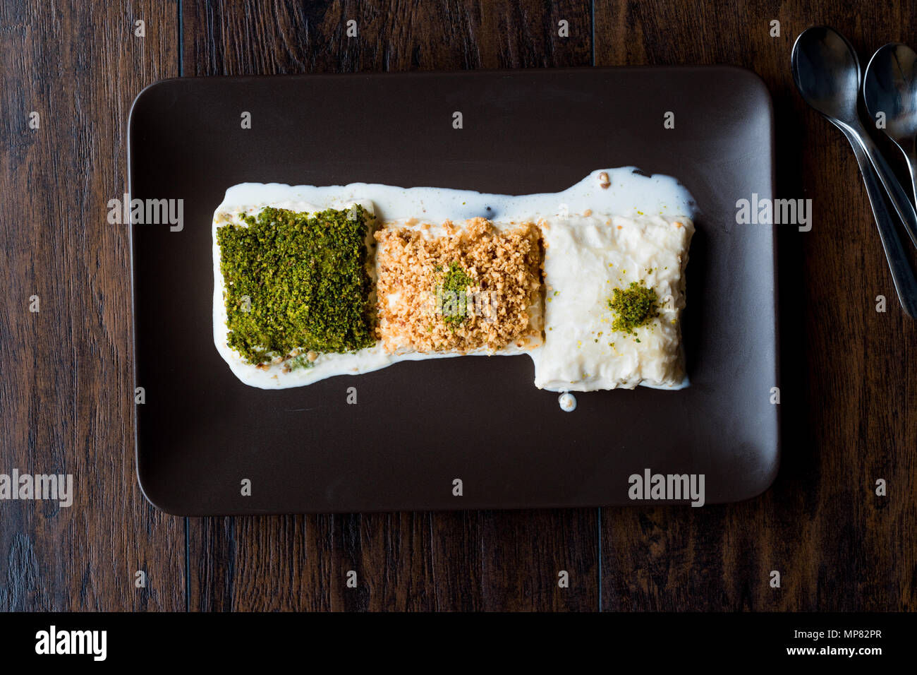 Turkish Milk Dessert Sutlava made with Gullac and Dairy Baklava Dough ...