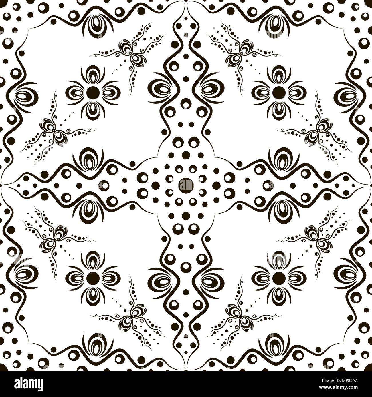 Circle flower pattern hi-res stock photography and images - Alamy
