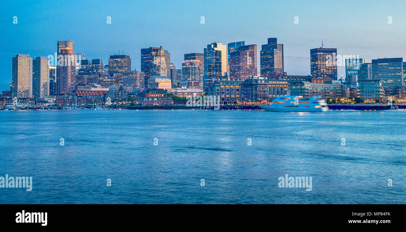 Financial downtown modern boston massachusetts hi-res stock photography ...