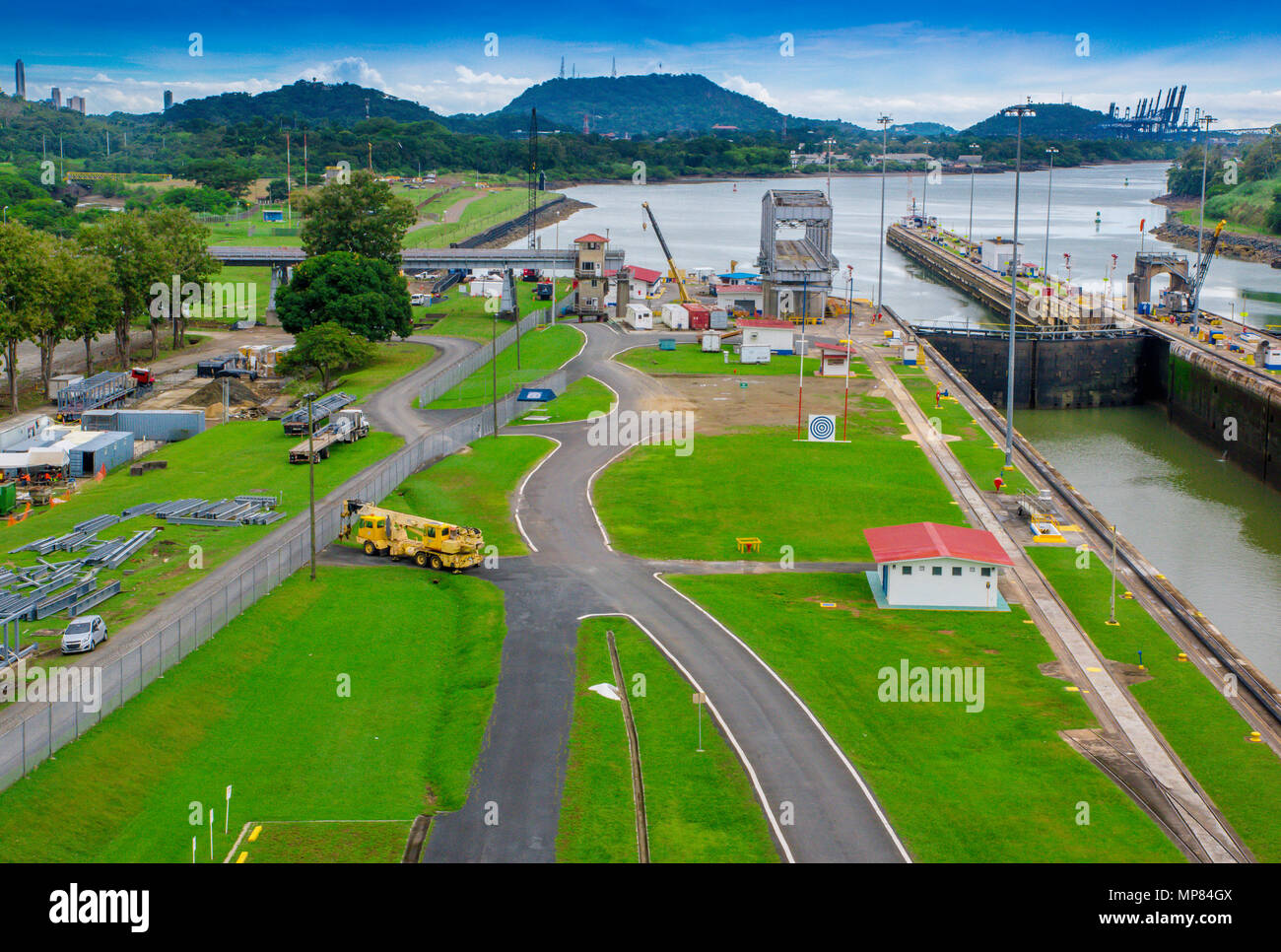 PANAMA CITY, PANAMA - APRIL 20, 2018: The Panama Canal is an artificial ...