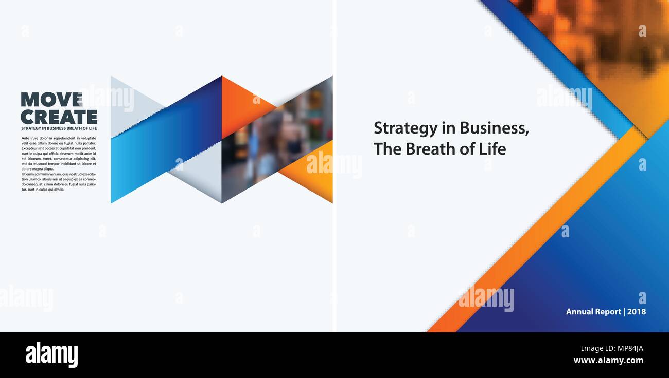 Set of modern design abstract templates. Creative business background ...