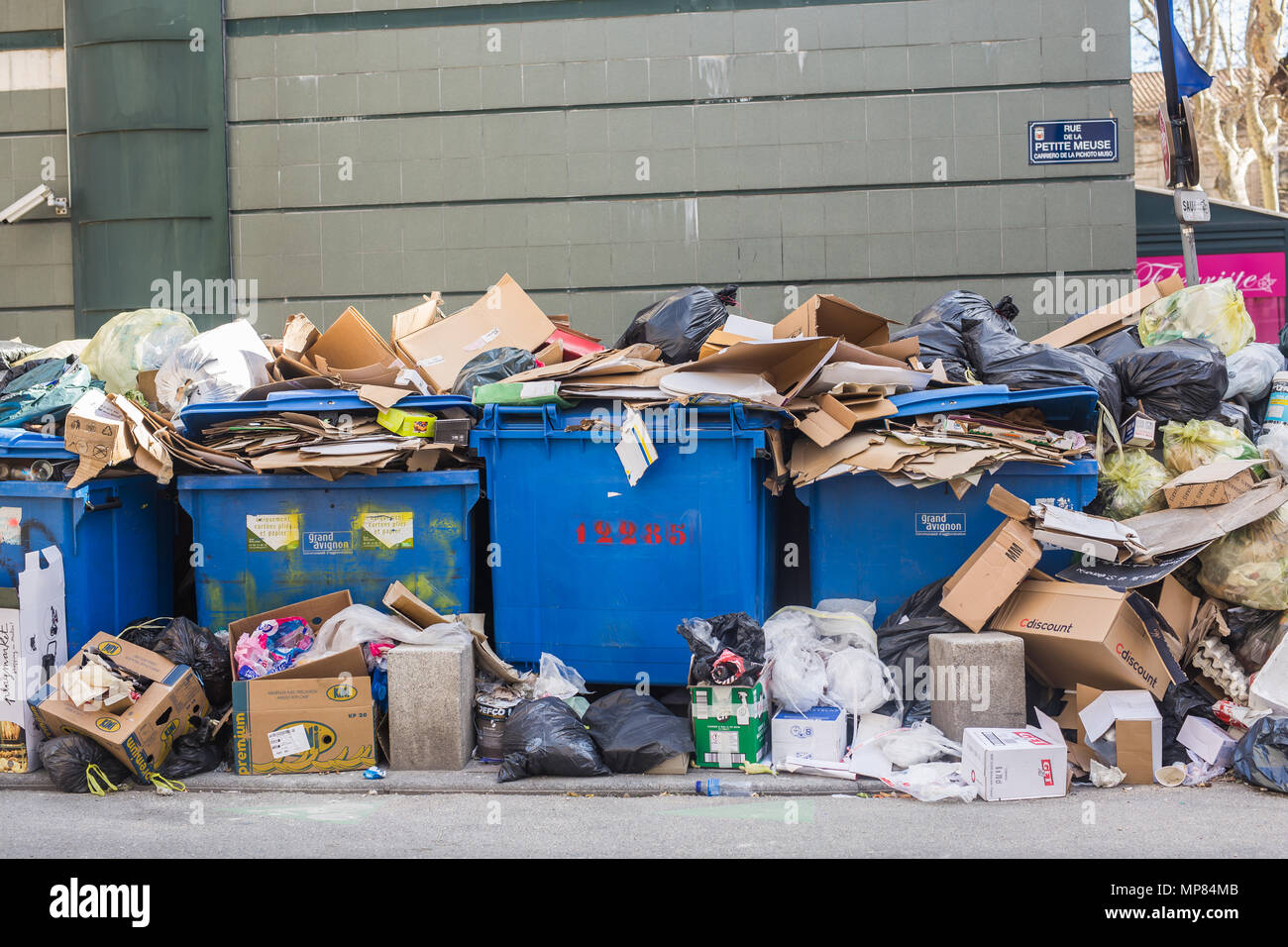 Recycle bins france hi-res stock photography and images - Alamy