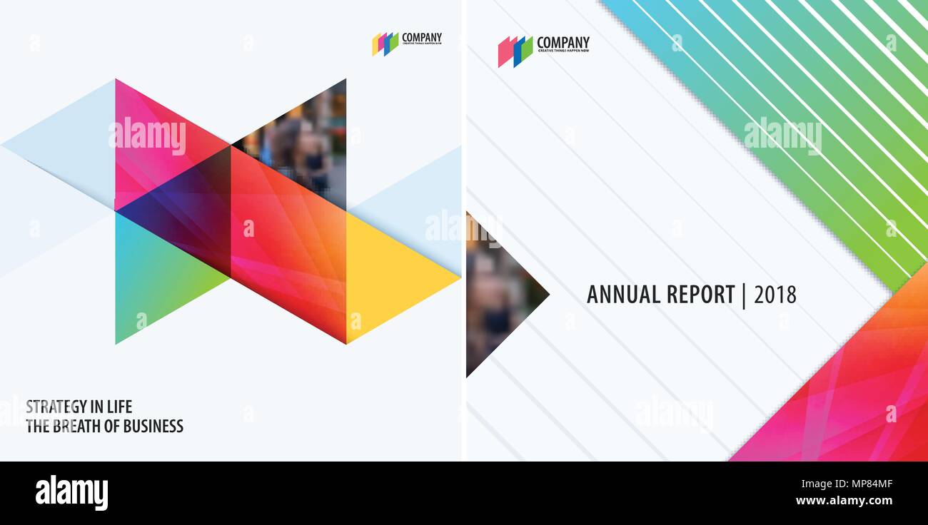 Set of modern design abstract templates. Creative business background ...