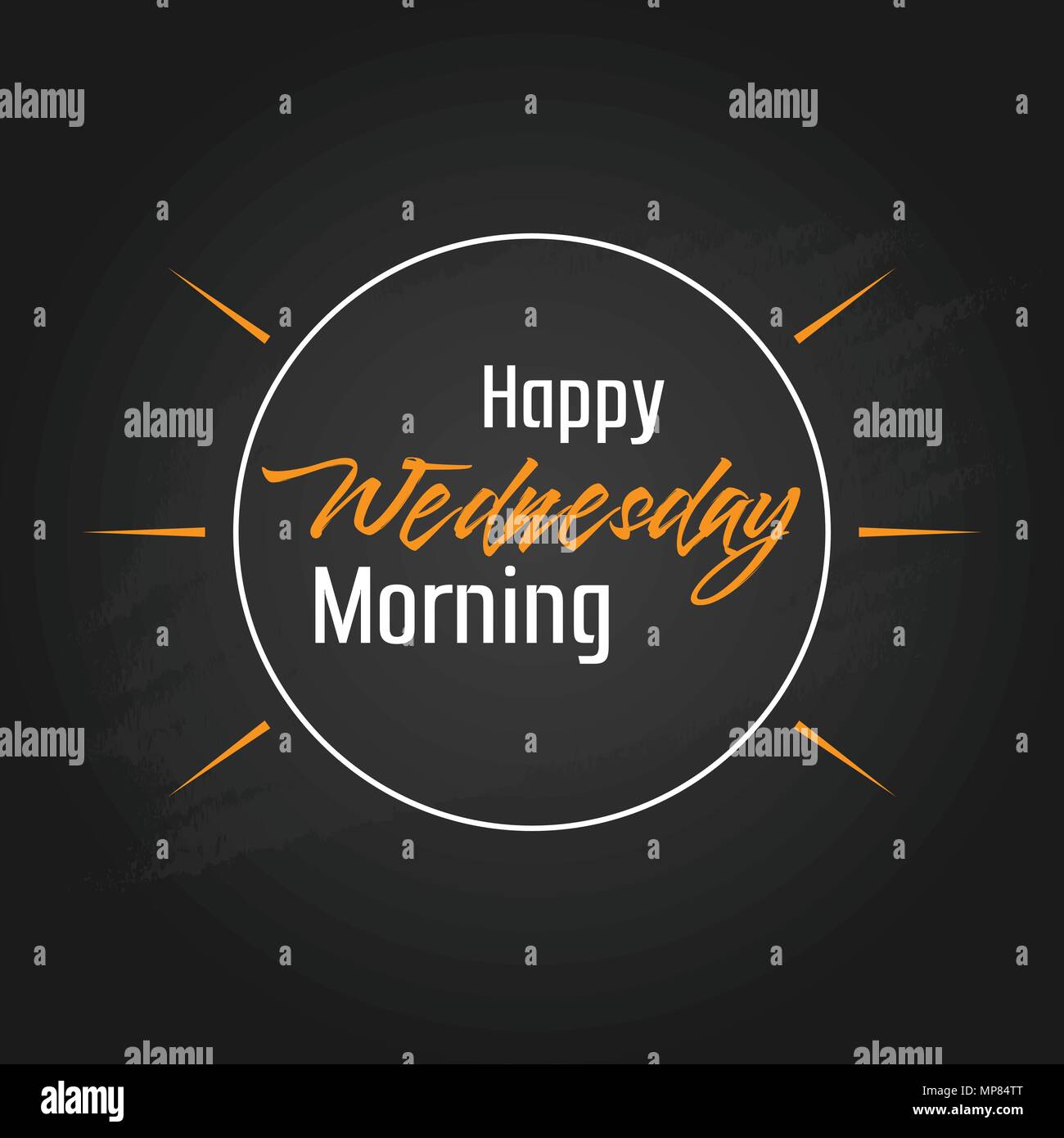 Happy Wednesday Morning Vector Template Design Stock Vector Image & Art ...