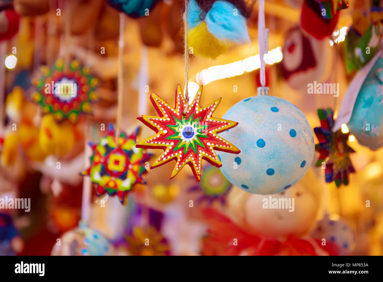 Christmas market background Stock Photo - Alamy