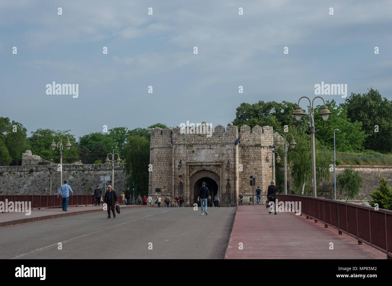 Nis, Serbia May 4, 2018: Entrance gate to Nis Fortress is a fortress in ...