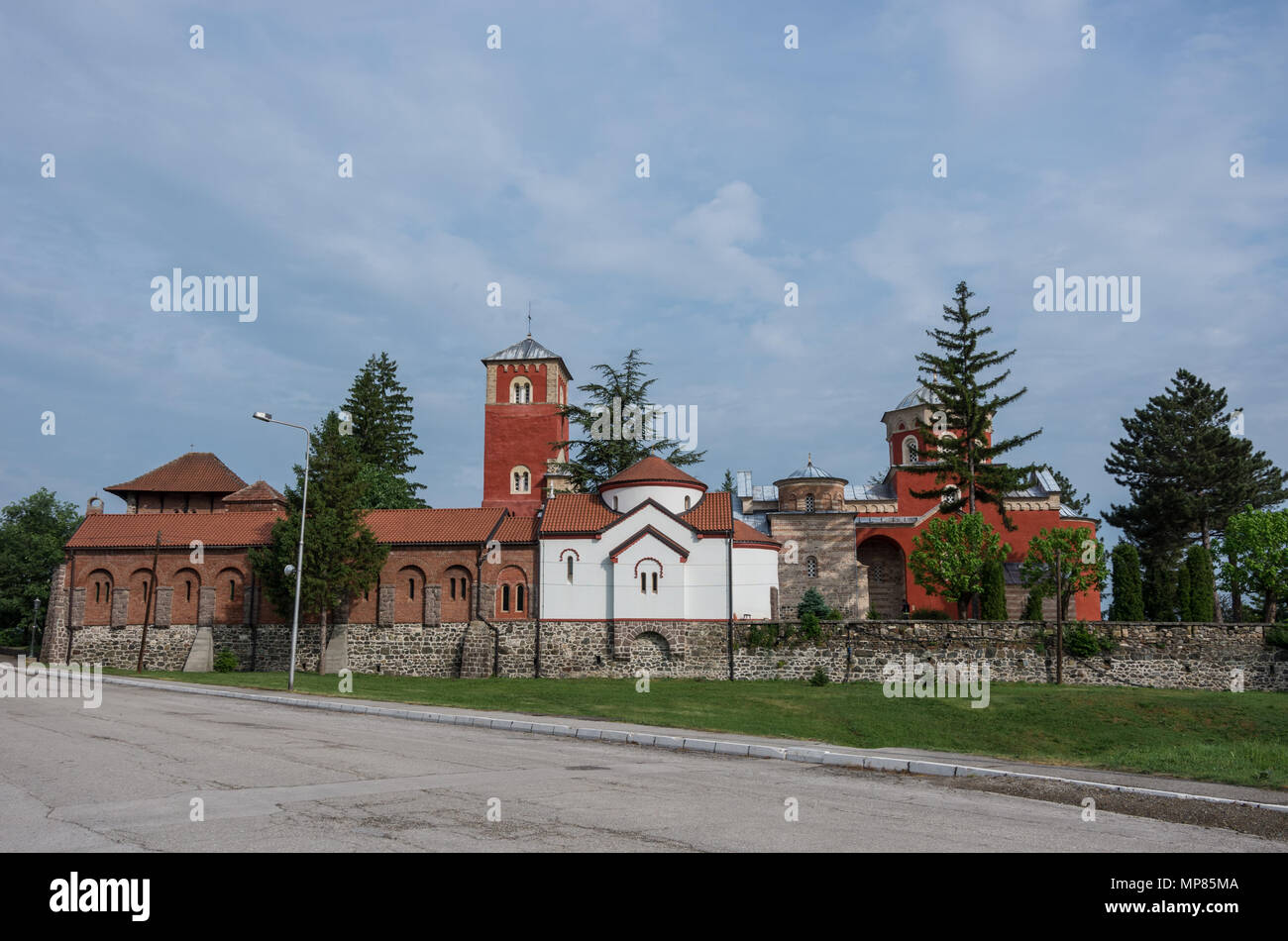 Serbian Orthodox Monastery Zica, Kraljevo Stock Photo - Alamy