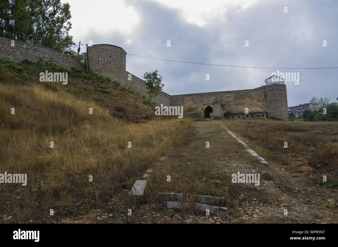 Entrance gate to Shushi fortress. Nagorno-Karabakh republic Stock Photo ...