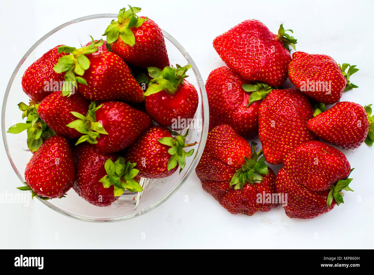 Strawberry isolated on white background. Clipping Path, object, chopped ...