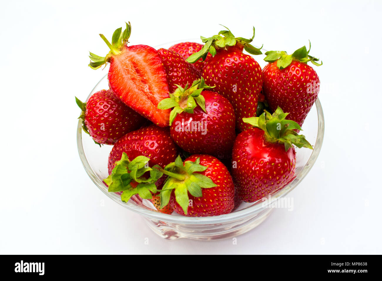Strawberry isolated on white background. Clipping Path, object, chopped ...