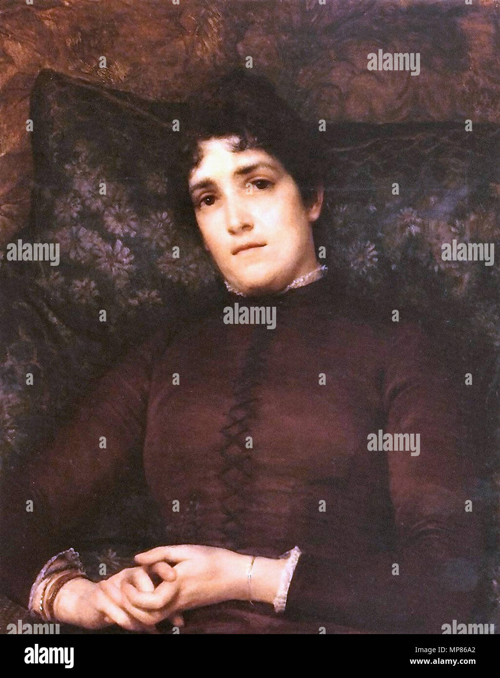 Alma-Tadema Lawrence - Mrs Frank D. Millet Stock Photo - Alamy
