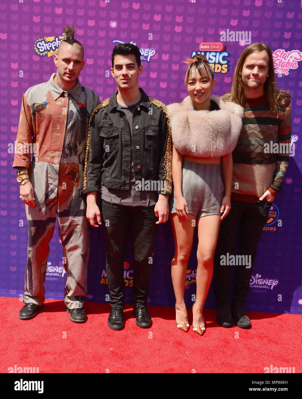 Cole Whittle, Joe Jonas, JinJoo Lee, and Jack Lawless of DNCE at the ...