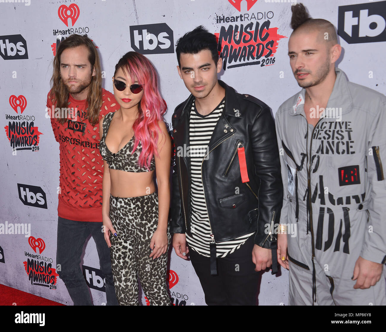 Jack Lawless, JinJoo Lee, Joe Jonas, and Cole Whittle of DNCE Jack ...
