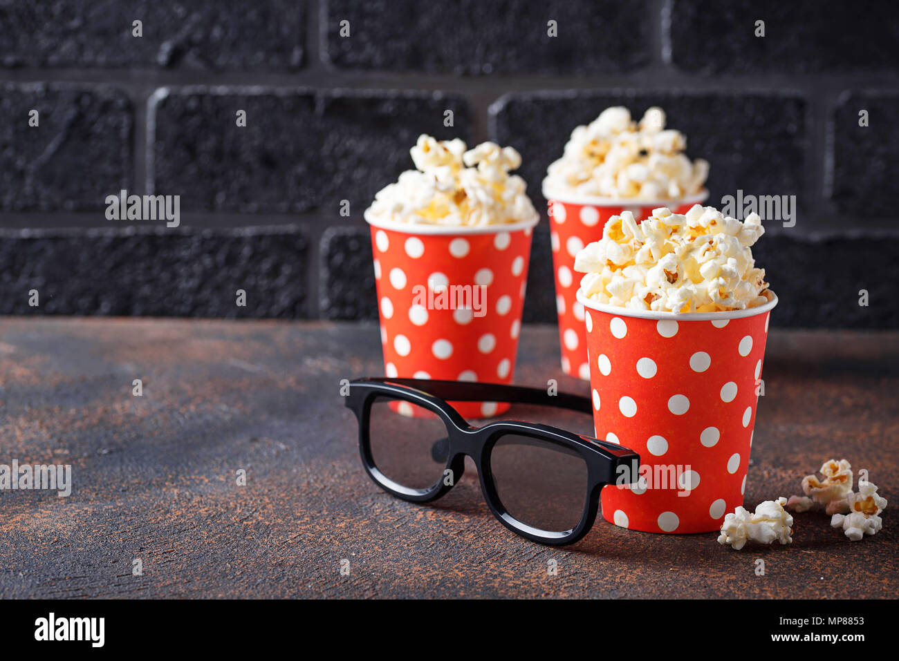 3d glasses cinema popcorn hi-res stock photography and images - Alamy