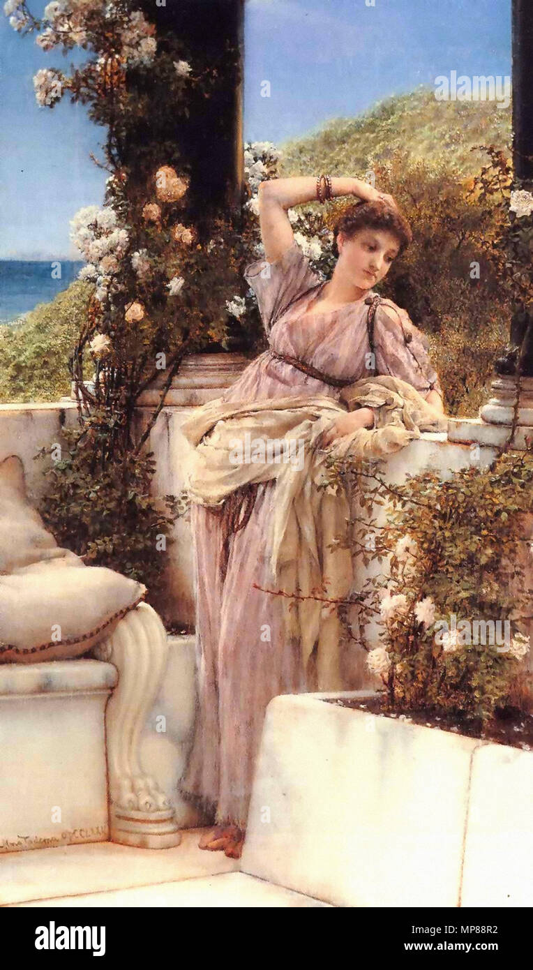 Alma-Tadema Lawrence - Thou Rose of All the Roses Stock Photo - Alamy