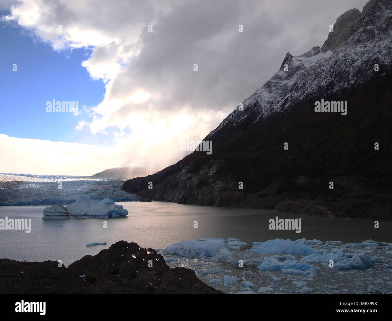 Glacier Grey in Torres del Paine National Park, Chile Stock Photo - Alamy