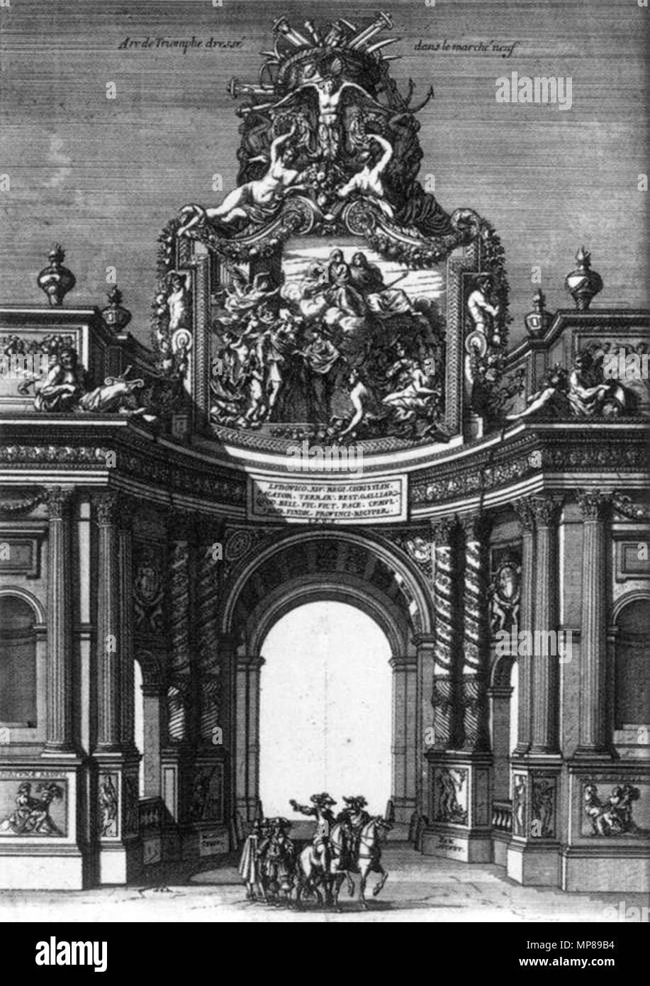 710 Jean Le Pautre - The Ceremonial Entry of Louis XIV and Marie ...