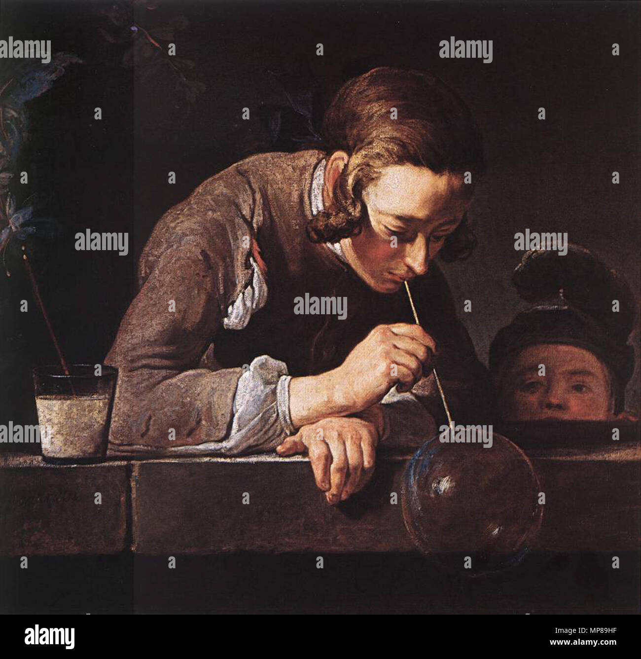 711 Jean Siméon Chardin - The Soap Bubble - WGA04760 Stock Photo - Alamy