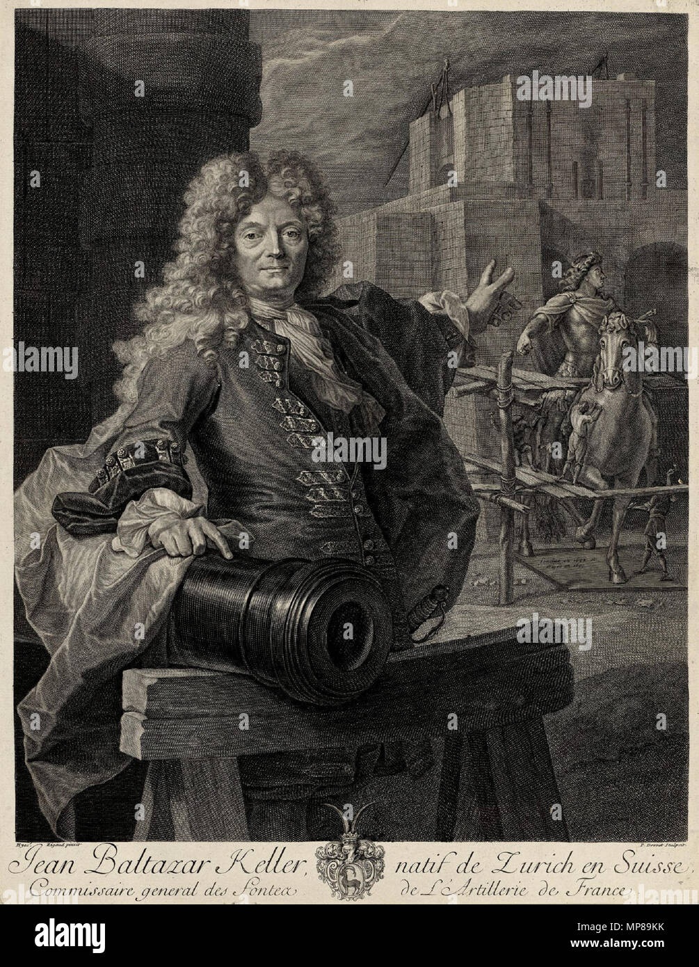 . English: Portrait of Jean-Balthazar Keller (1638-1702) Français ...